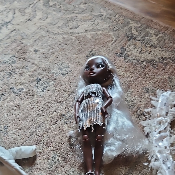 Toys | Silver Dress Doll With Long White Hair | Poshmark